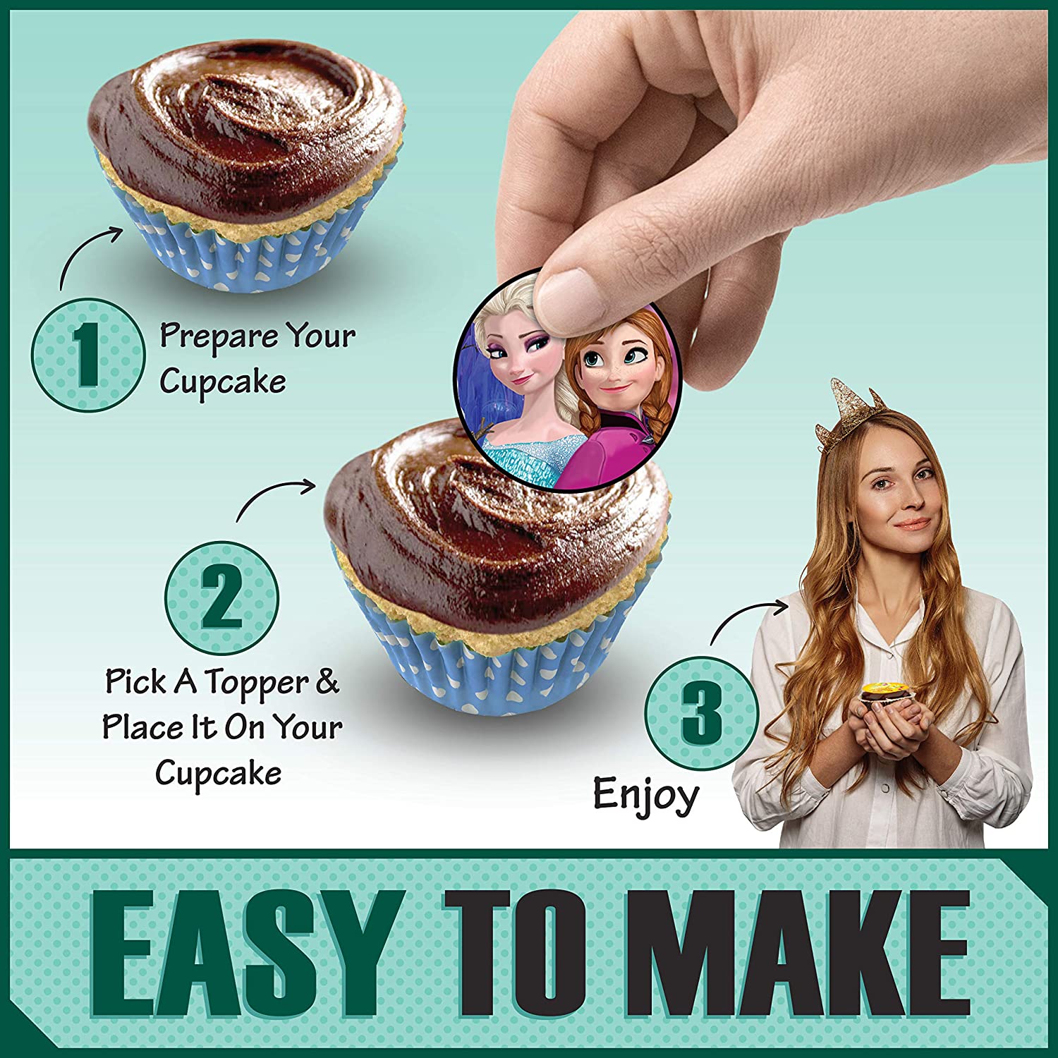 Photo / Customised Edible Wafer Sheet Image - Cupcake Toppers – Helen's ...